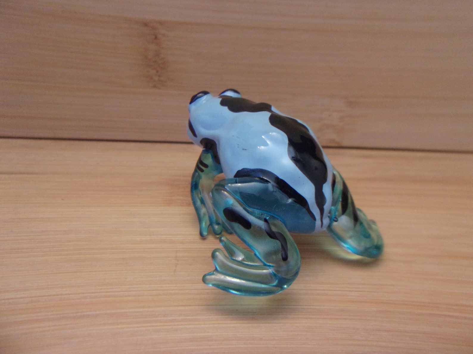 Blue Glass Frog Figurine Vintage Collectible Home Decor - Etsy