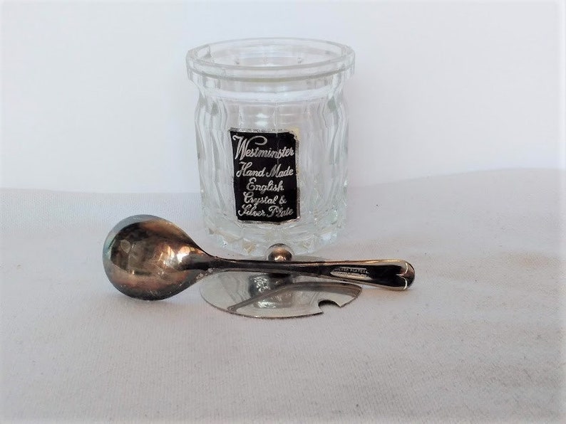 Vintage Westminster Hand Made English Crystal & Silver Plate - Etsy