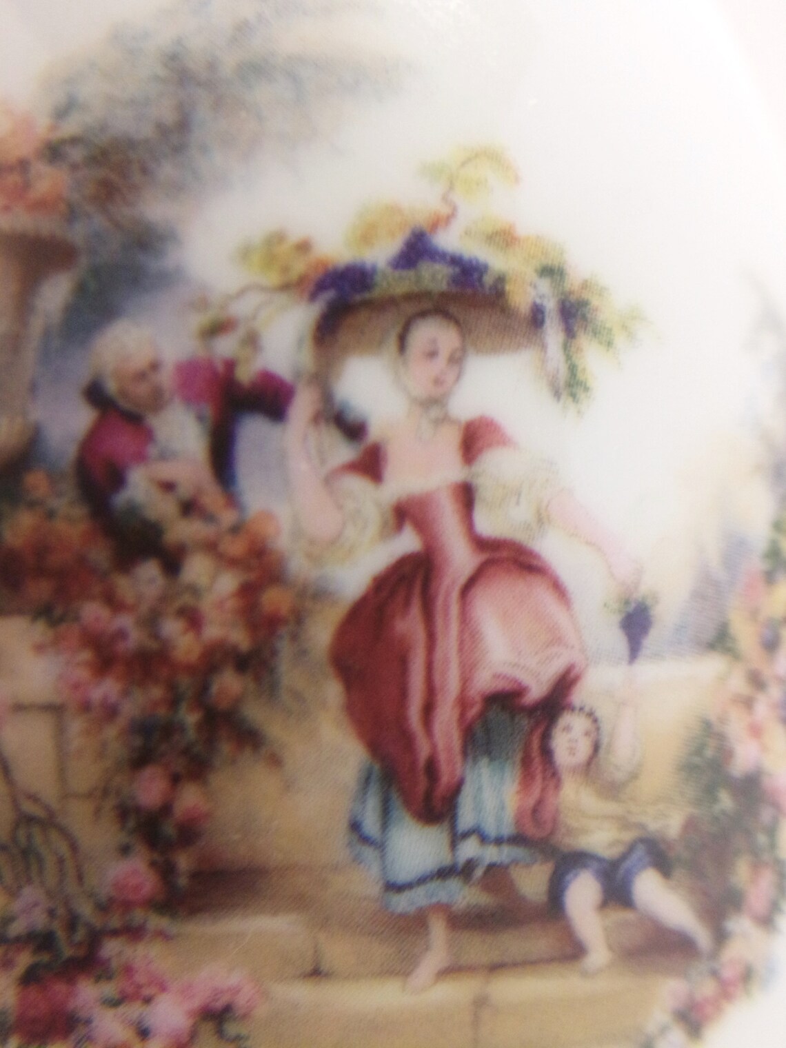 Vintage Porcelain Bell Pastoral Scene Vintage Bucolic Country - Etsy