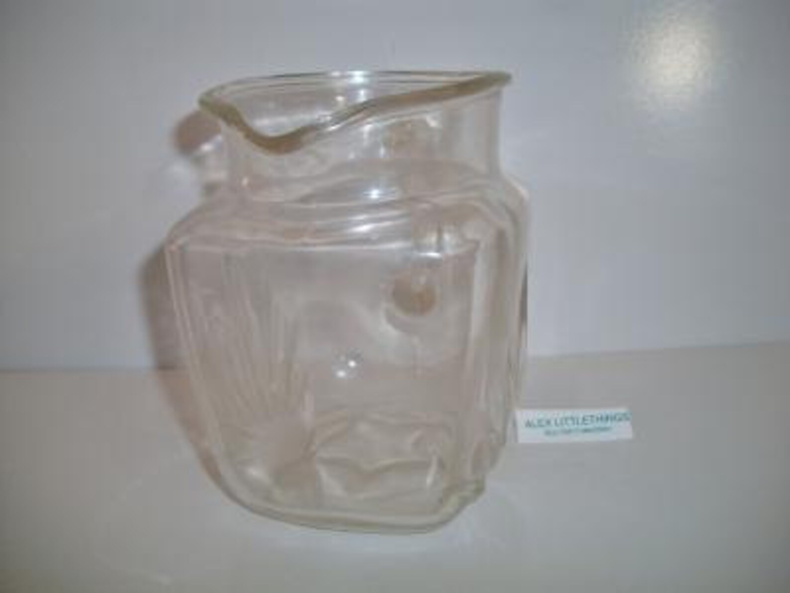 Vintage Federal Glass Clear Glass Pitcher Retro Starburst - Etsy