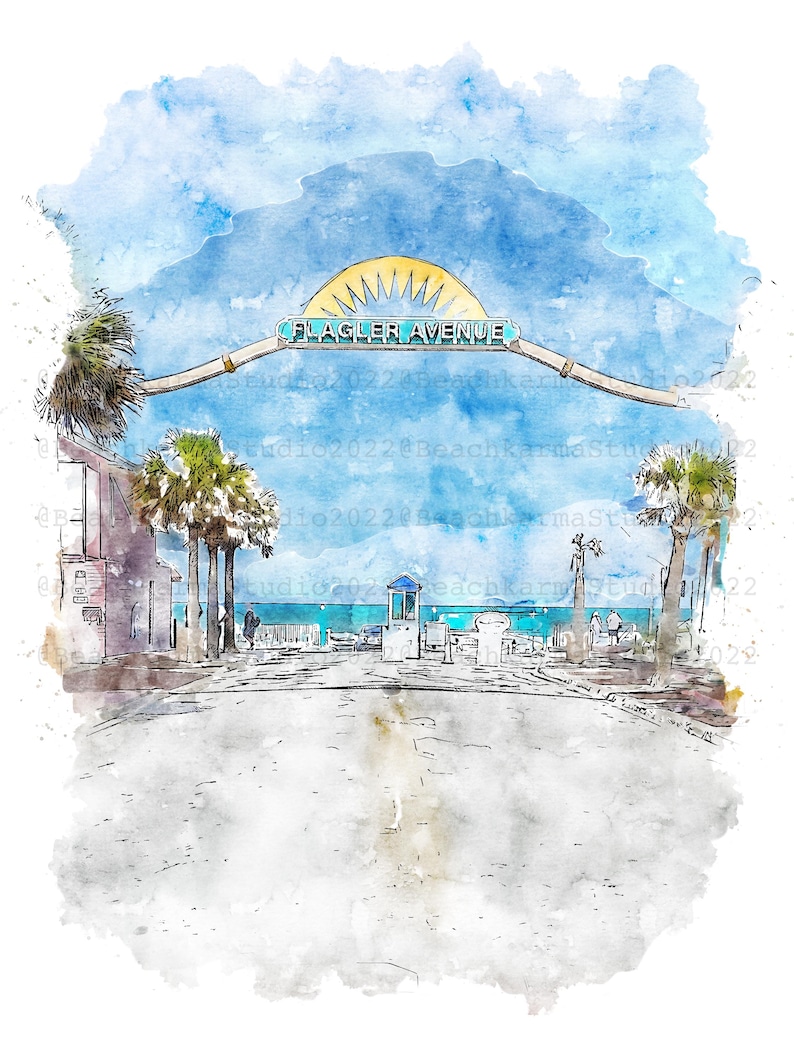 Flagler Beach Sign - Etsy