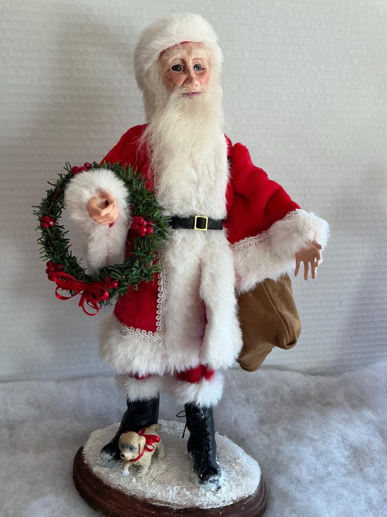 15 Inch Santa Claus With Bag of Toys - Etsy