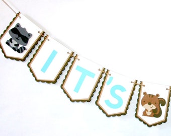 Woodland Flag Banner with ALL Letters Printable Instant | Etsy