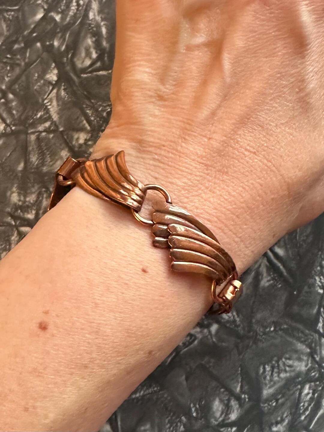 Gorgeous Vintage 1960’s Bell Trading Post Copper Bracelet With Fold ...