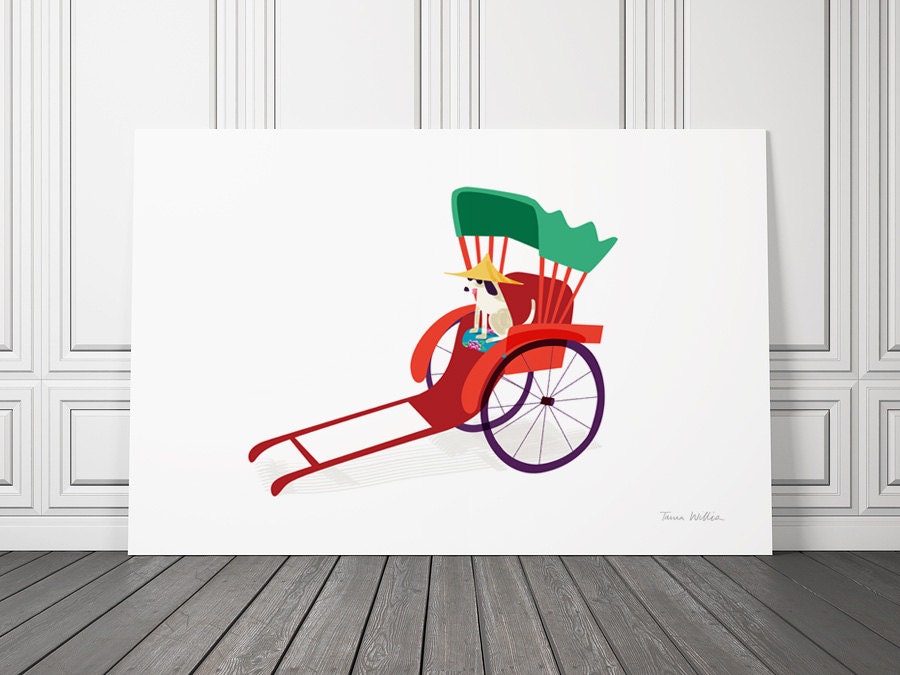 Hong Kong Rickshaw ( Limited-edition Pigment Print) - Etsy