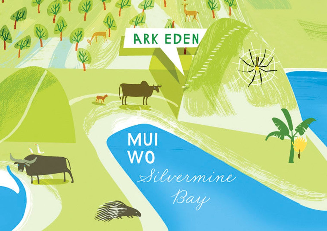 Ark Eden's Lantau Map | Etsy