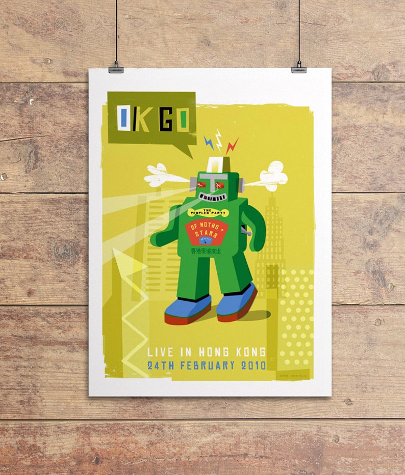 Okgo Gig Poster, Hong Kong ( Limited Edition Print ) - Etsy