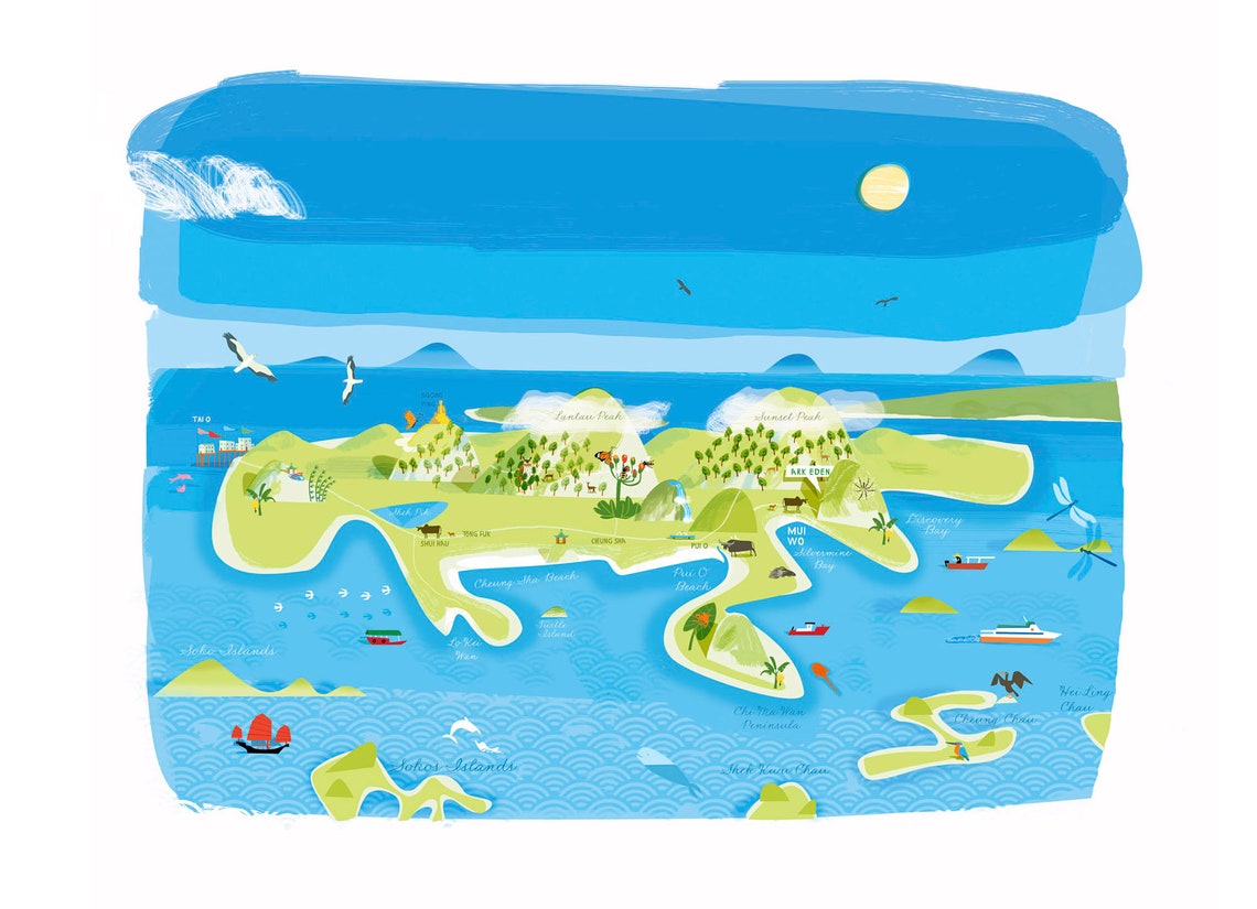 Ark Eden's Lantau Map - Etsy