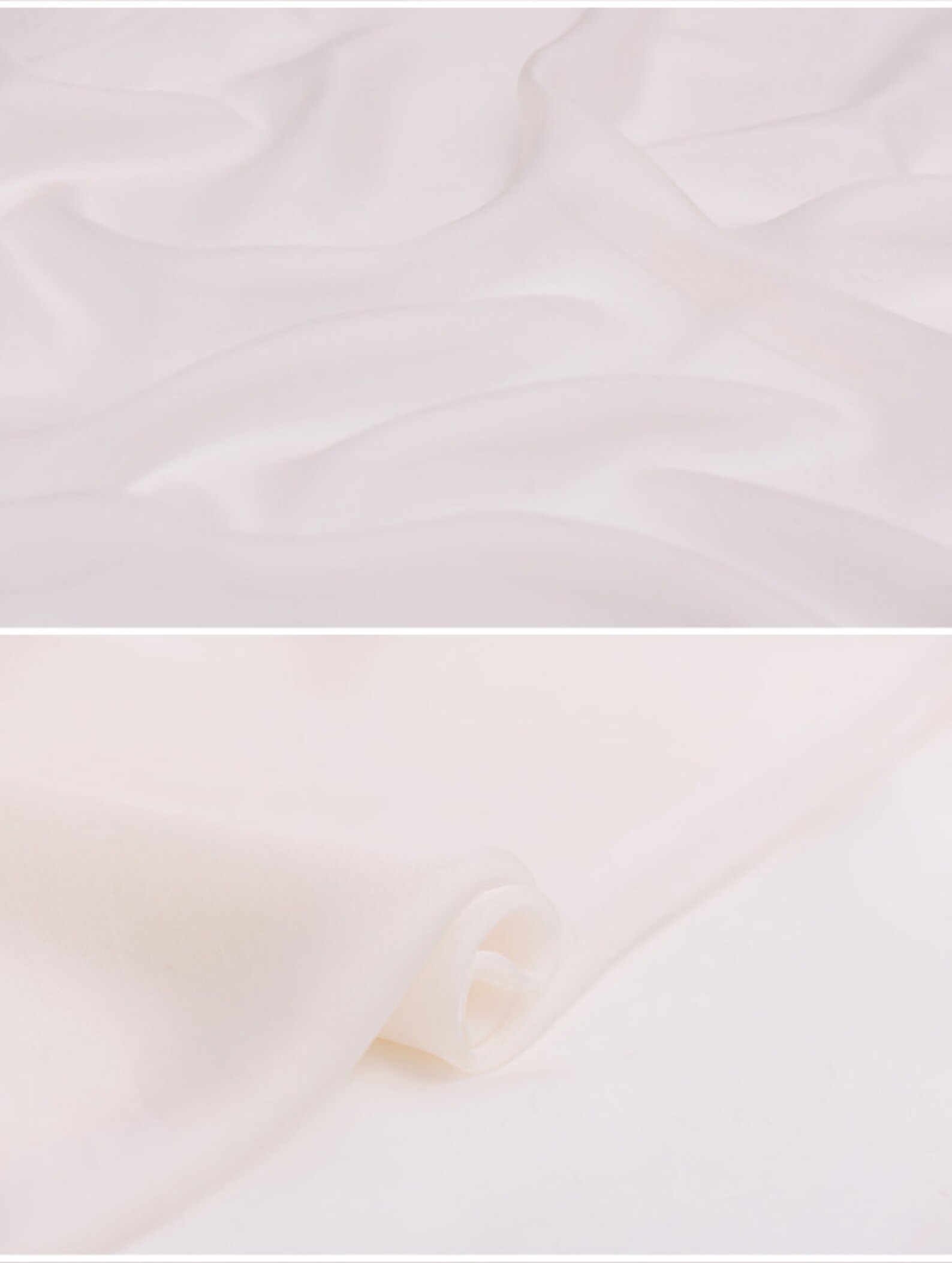 Solid Cream Color 100% Pure Silk Chiffon Fabric by the Yard or | Etsy