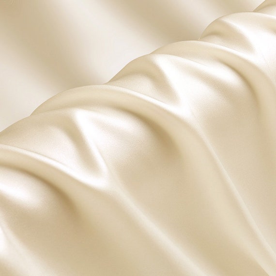 Champagne Color Charmeuse Fabric Pure Real Silk Satin Fabrics | Etsy