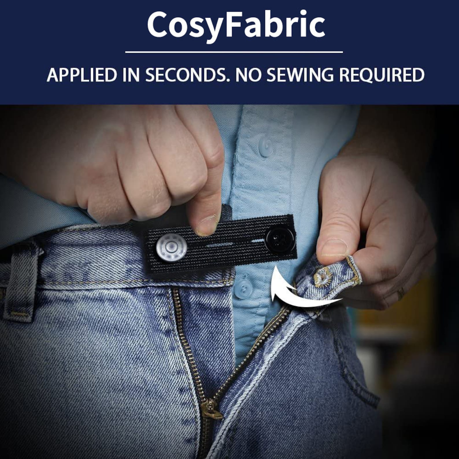 Elastic Waist Extenders (6 Pack), Adjustable Waistband Expanders for ...