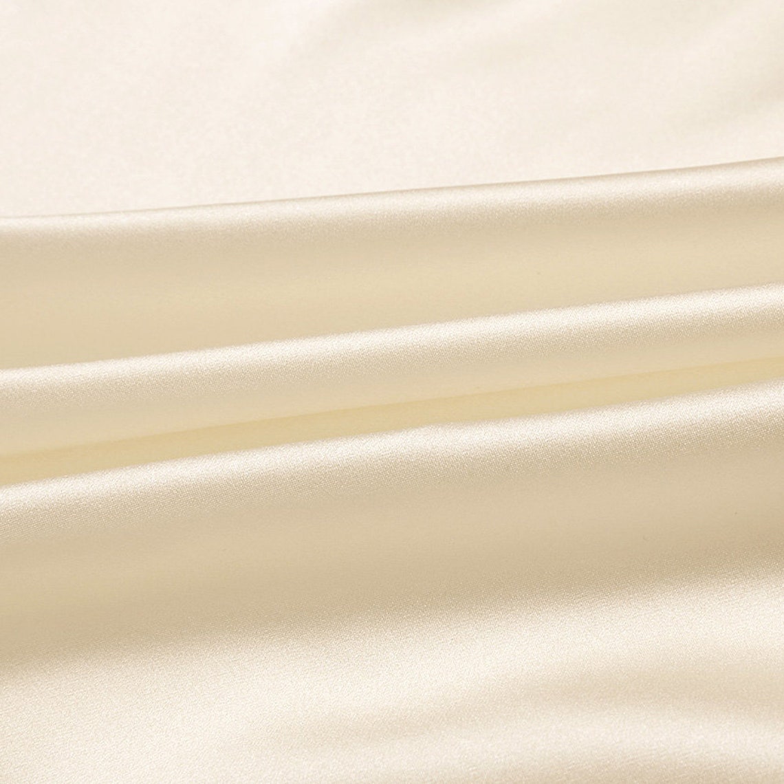 Champagne Color Charmeuse Fabric Pure Real Silk Satin Fabrics for ...