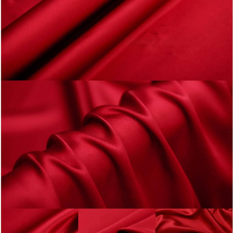Red Silk Fabric - Etsy