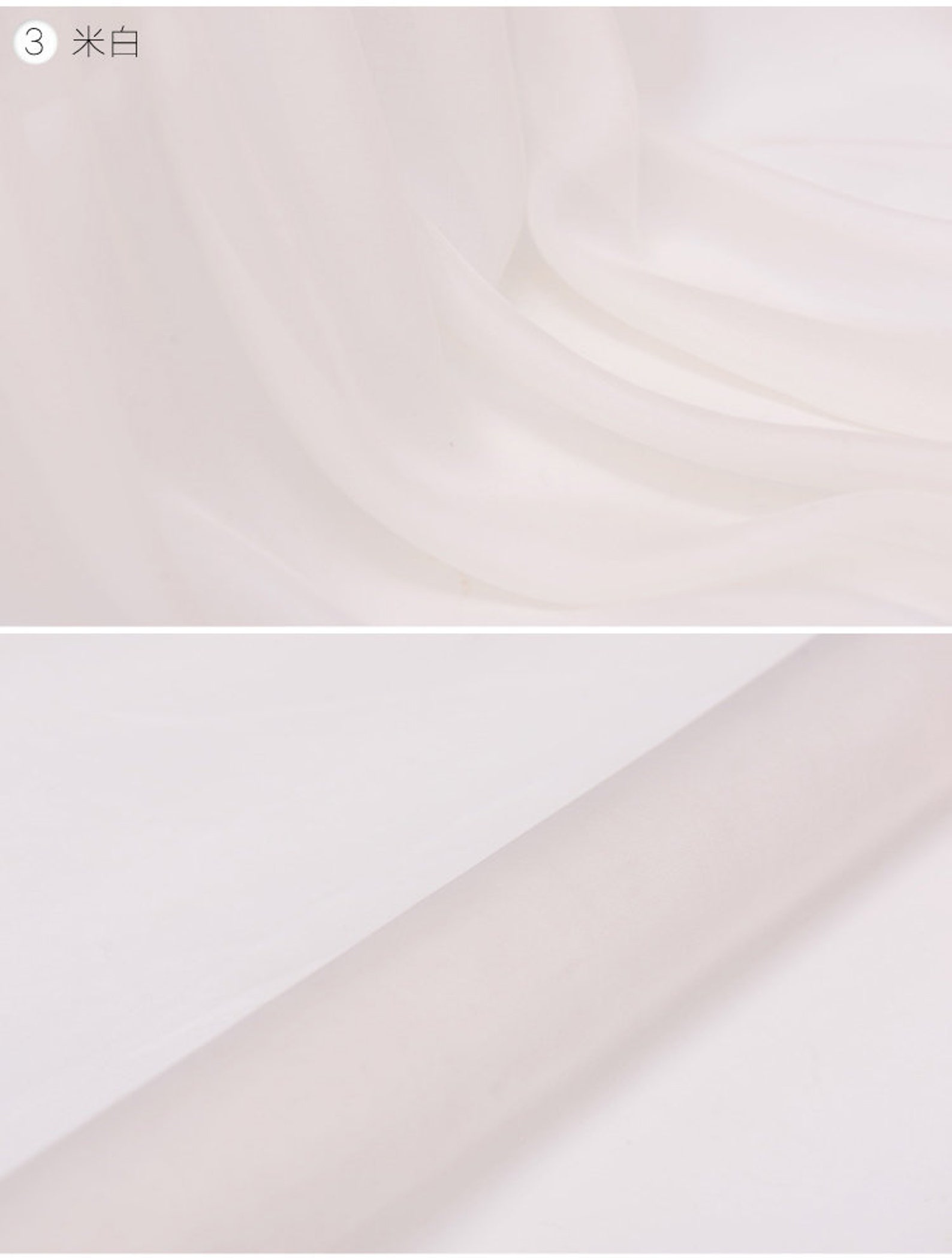 Solid Cream Color 100% Pure Silk Chiffon Fabric by the Yard or Metre ...