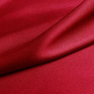 Scarlet Red Real Silk Fabric Charmeuse Crepe Fabric for Sewing Clothing ...