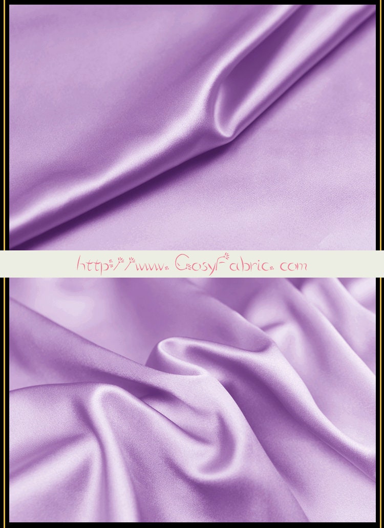 Solid Heliotrope Color Prue Silk Charmeuse Fabric by the Yard - Etsy