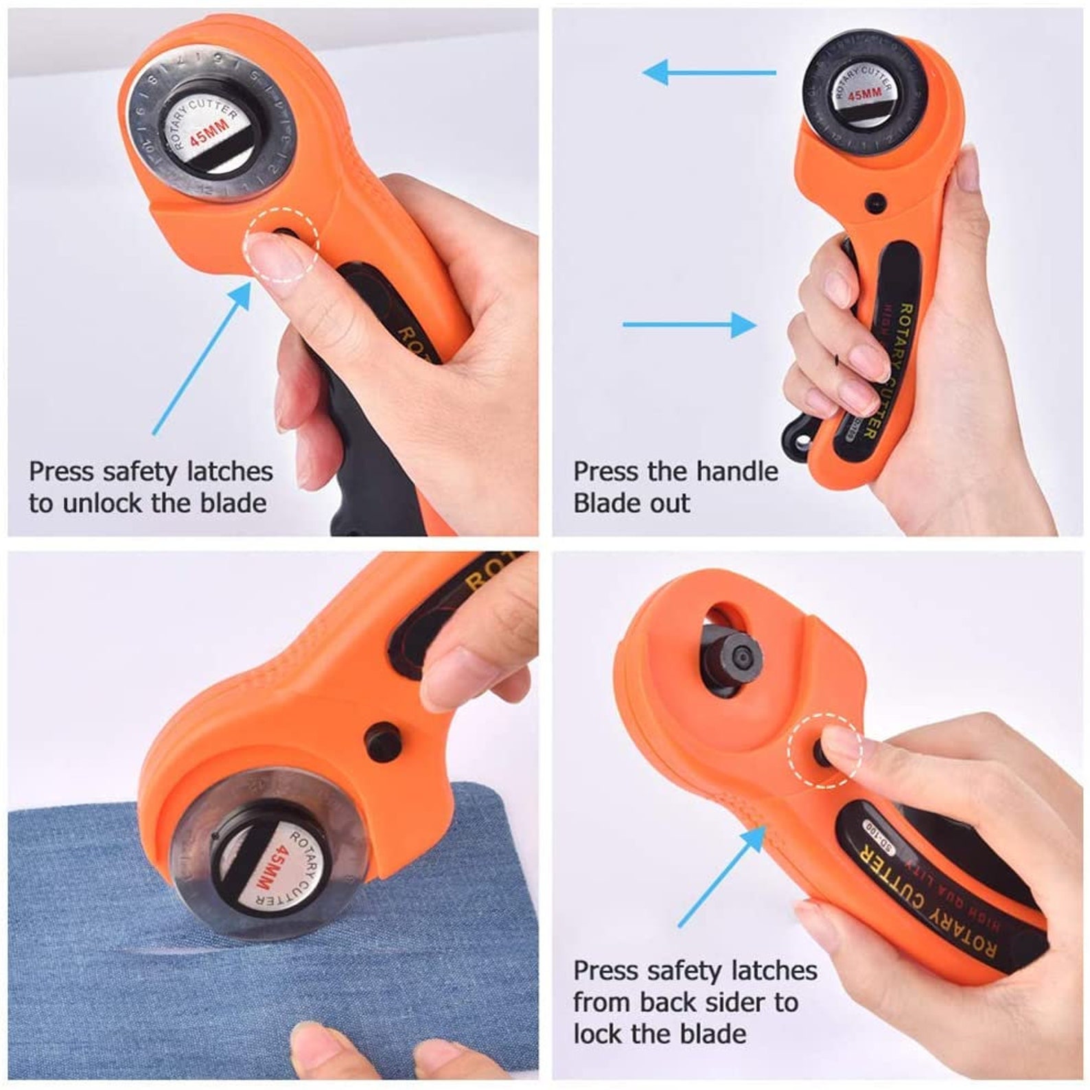 45mm All-purpose Round Cutters Sewing Rotary Cloth Guiding | Etsy