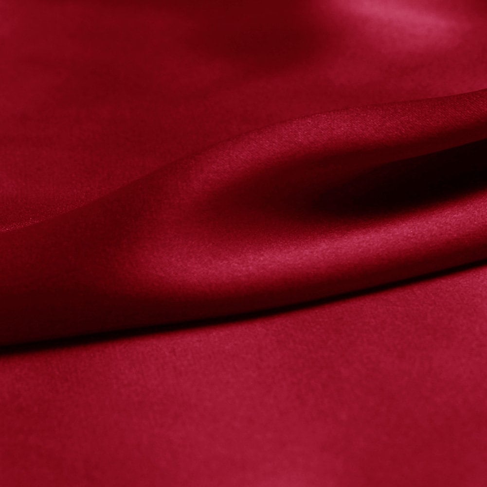 Tango Red Pure Real Silk Fabric Charmeuse Crepe Satin Fabrics for ...