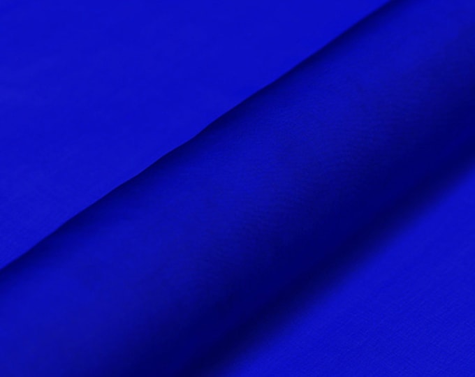 Royal Blue Silk Linen Blend Fabric Solid Sand Wash Fabrics for - Etsy