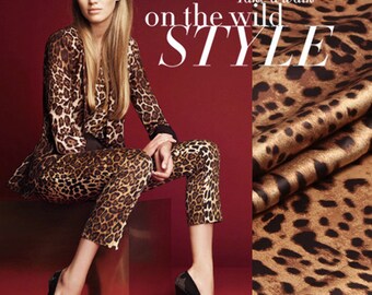 Leopard fabric | Etsy