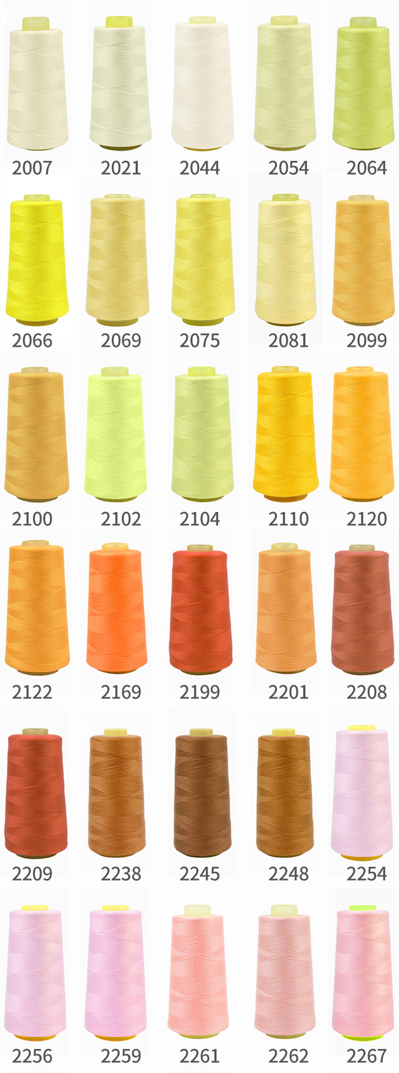 Polyester Sewing Thread 3000 Yards per Spool 100 COLORS - Etsy