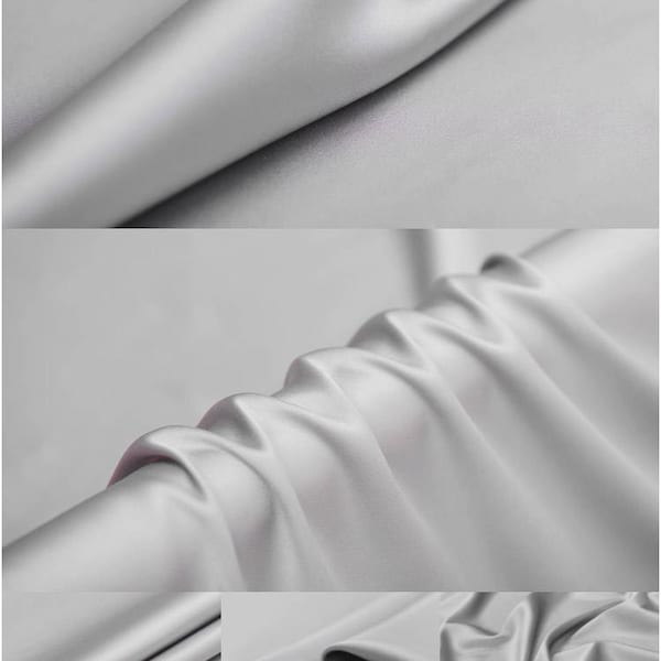 Grey Silk Fabric - Etsy