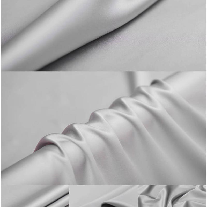 Grey Silk Fabric - Etsy