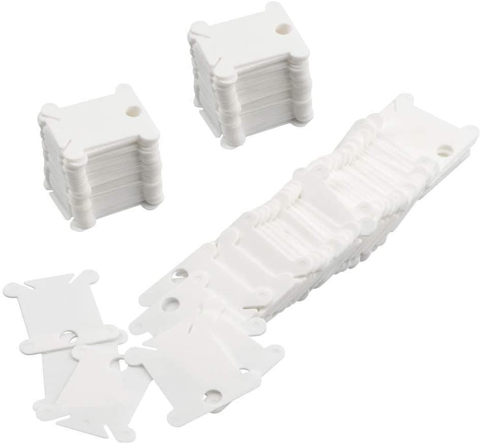 120 PCS Plastic Floss Bobbins Embroidery Thread Cards Cross | Etsy