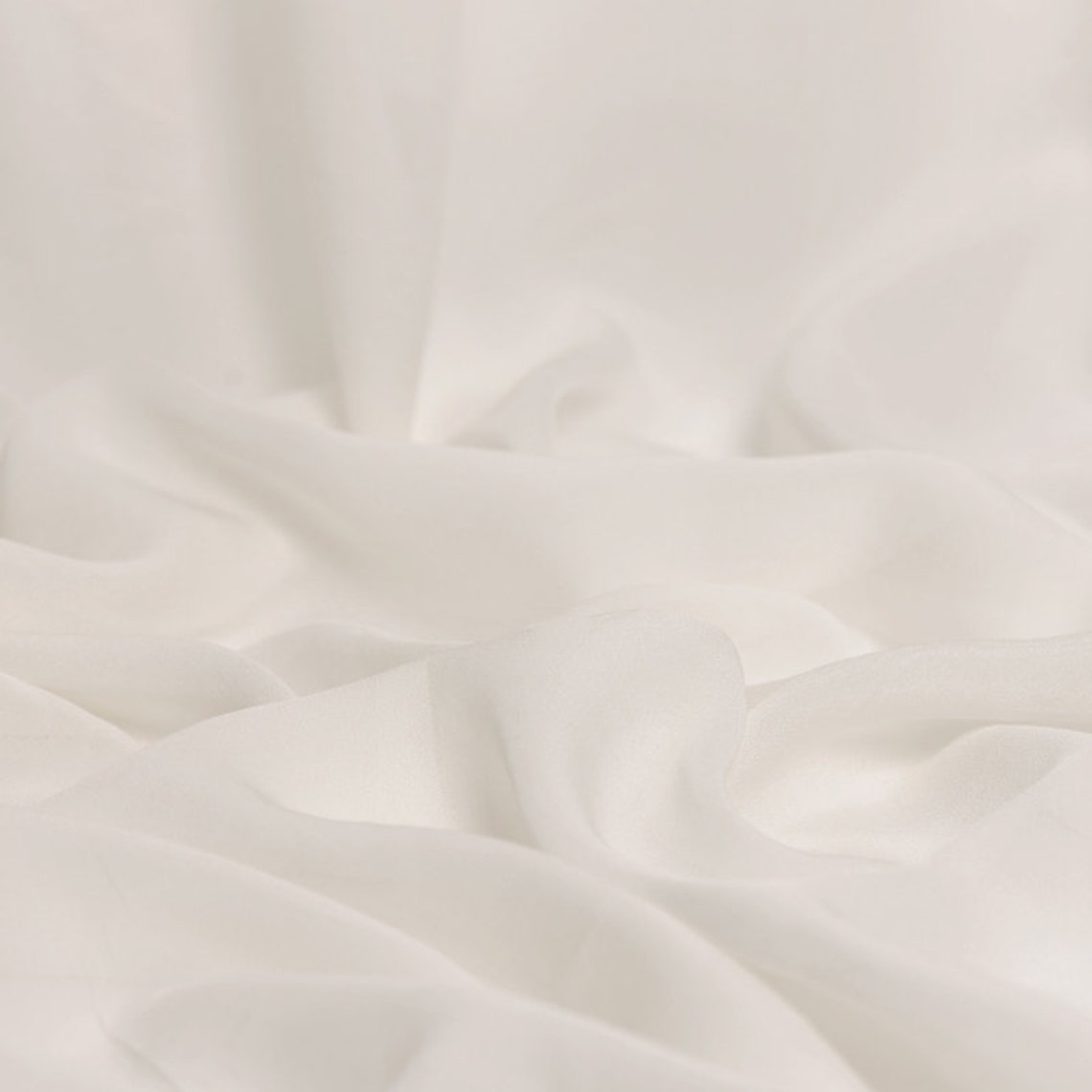 Solid off White 100% Silk Georgette Fabric by the Yard or - Etsy