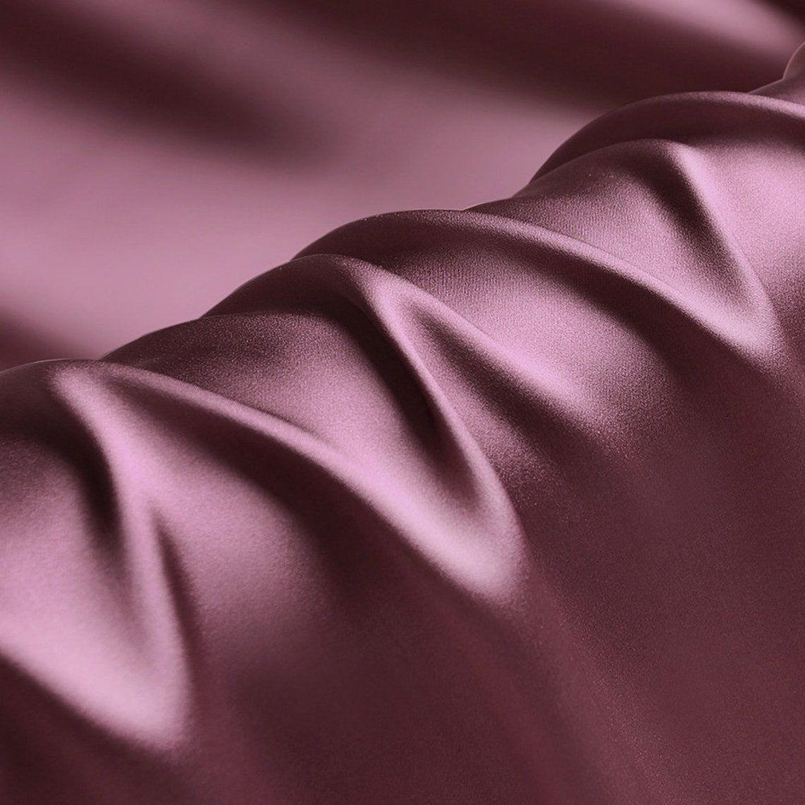 Grape Nectar Color Charmeuse Fabric Pure Real Silk Satin - Etsy