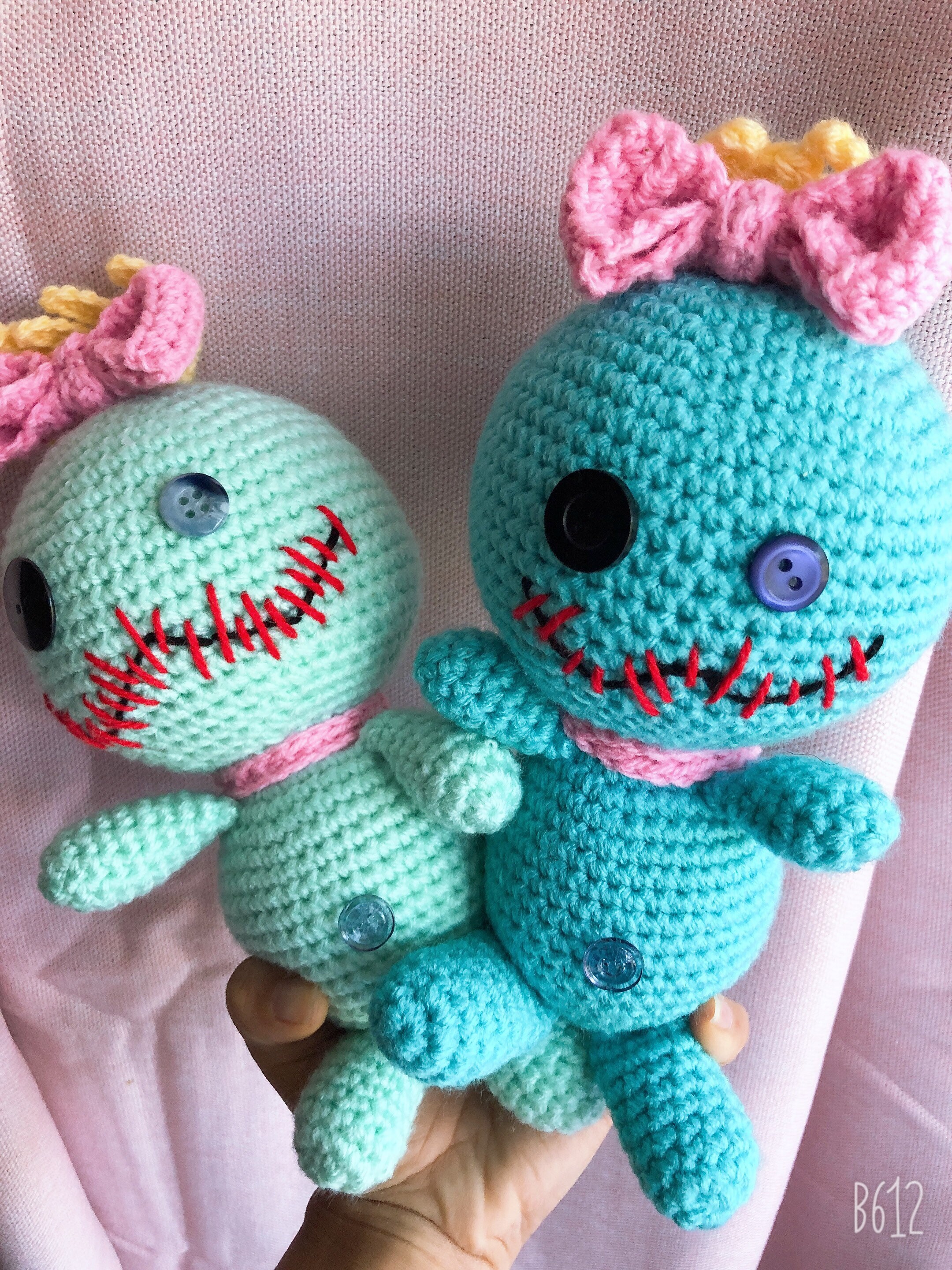 MADE TO ORDER Scrump Lilo Stitch Chibi Doll. Amigurumi - Etsy Australia