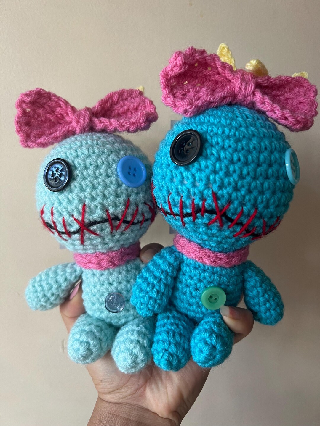 MADE TO ORDER - Scrump Lilo Stitch Chibi Doll. Amigurumi Crochet ...