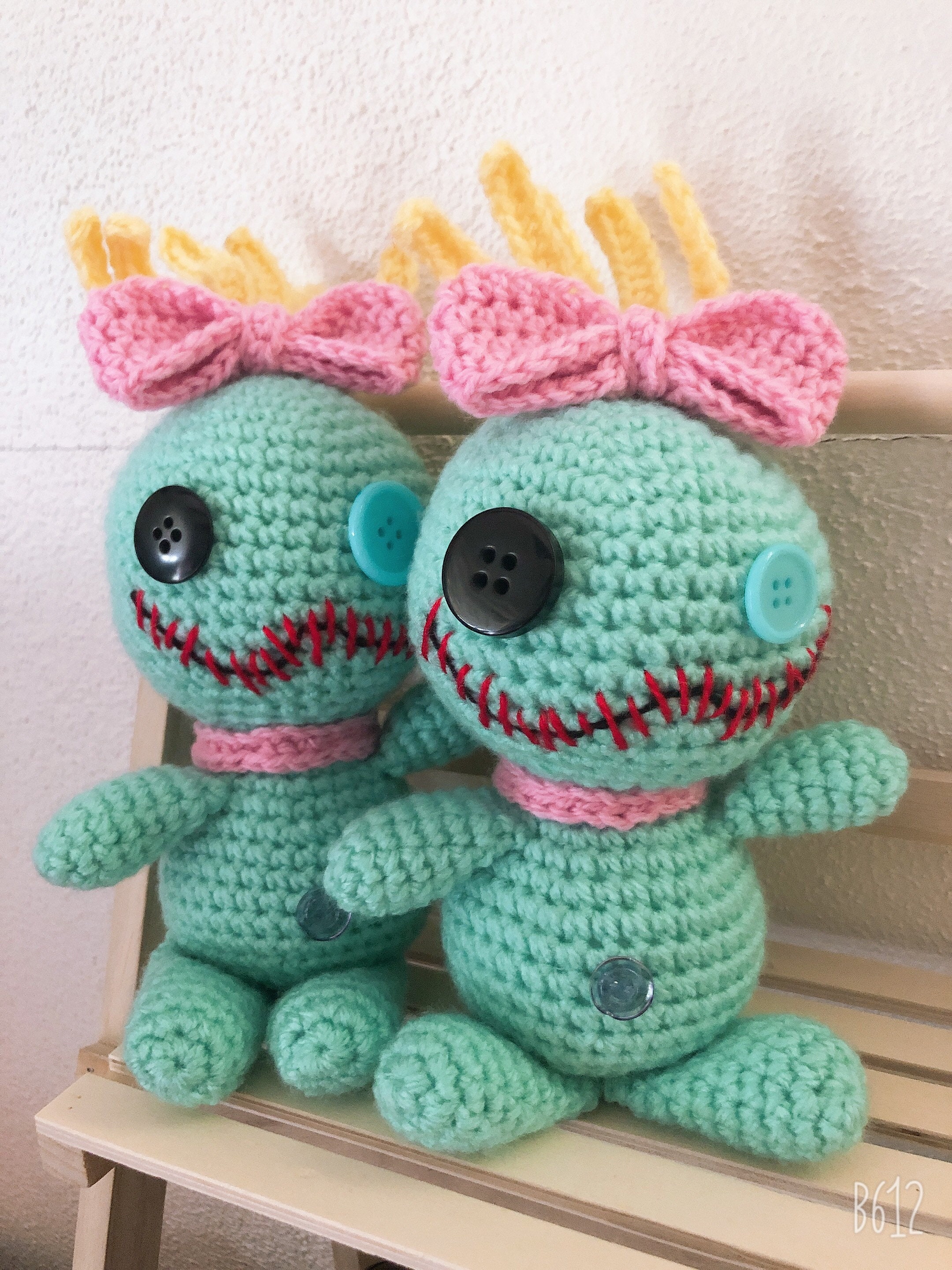 MADE TO ORDER Scrump Lilo Stitch Chibi Doll. Amigurumi - Etsy Australia