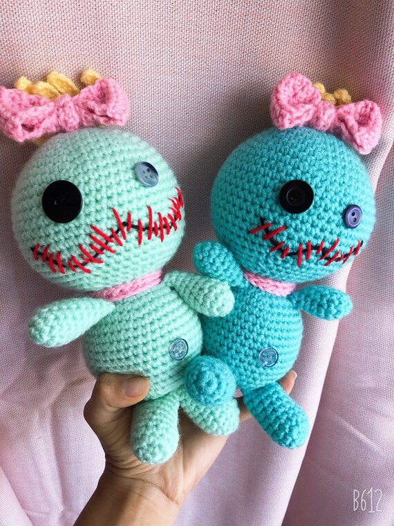 MADE TO ORDER Scrump Lilo Stitch Chibi Doll. Amigurumi - Etsy Australia