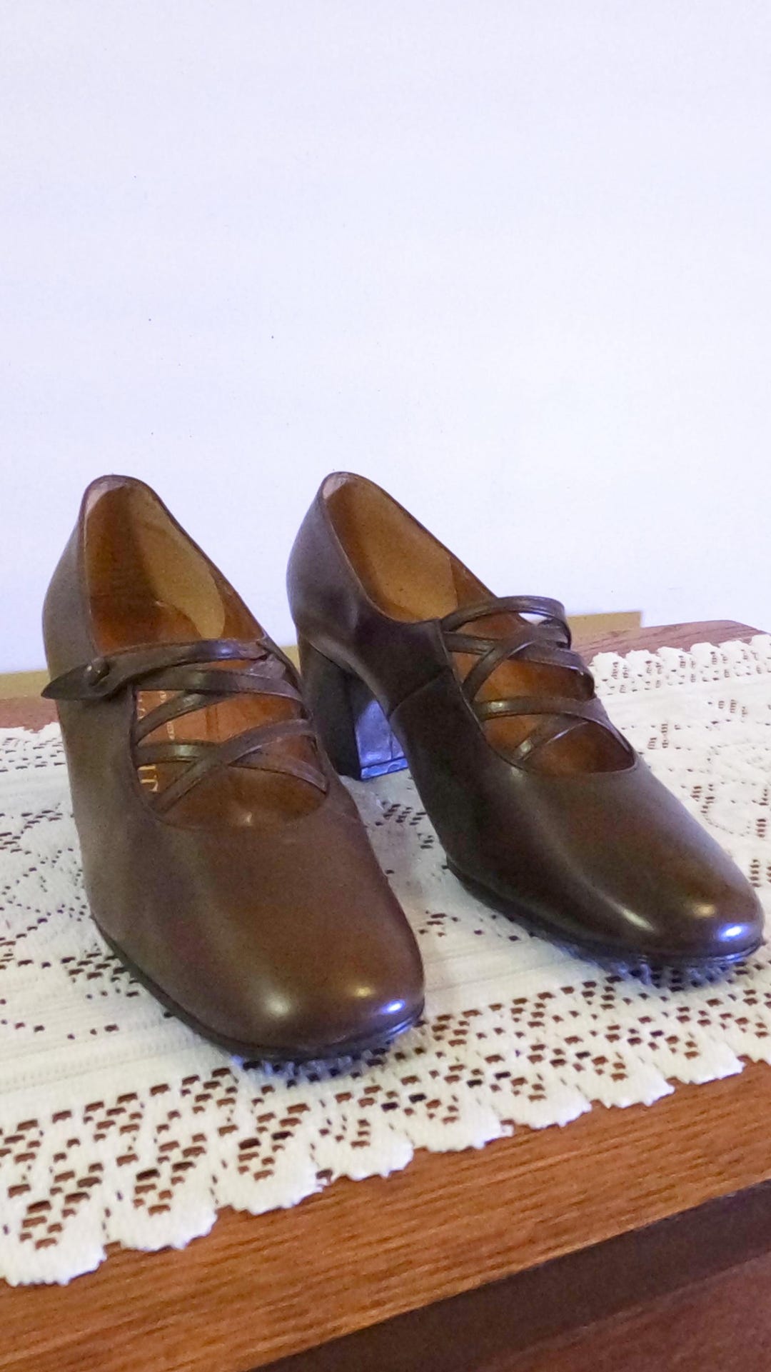 Absolutely Original Retro Style Heels Size 38eu - Etsy