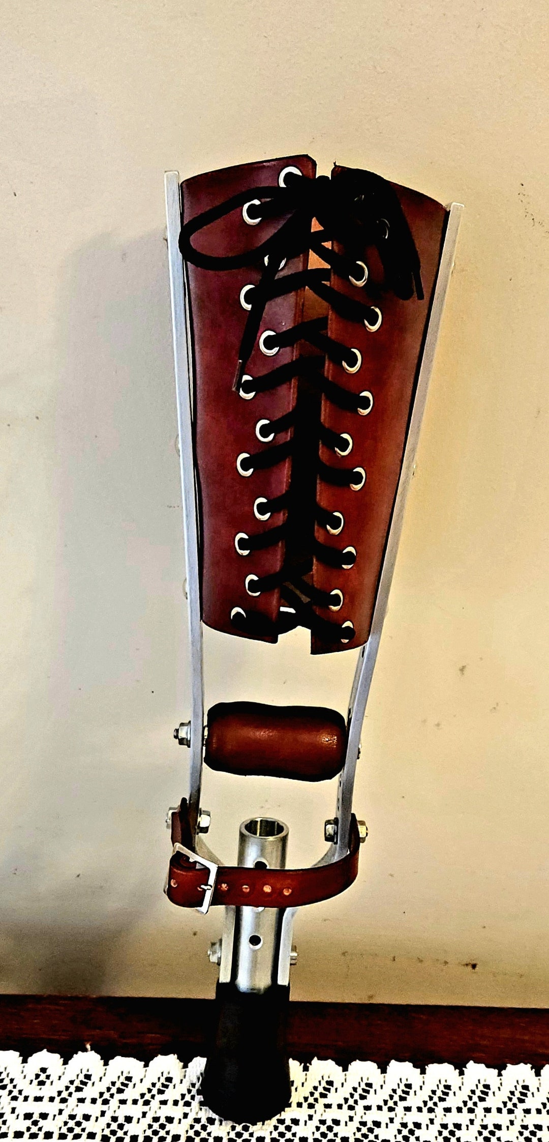 Fetish Legwear Short Leg Splint Ankle Strap Heels Italian Style Shoes ...