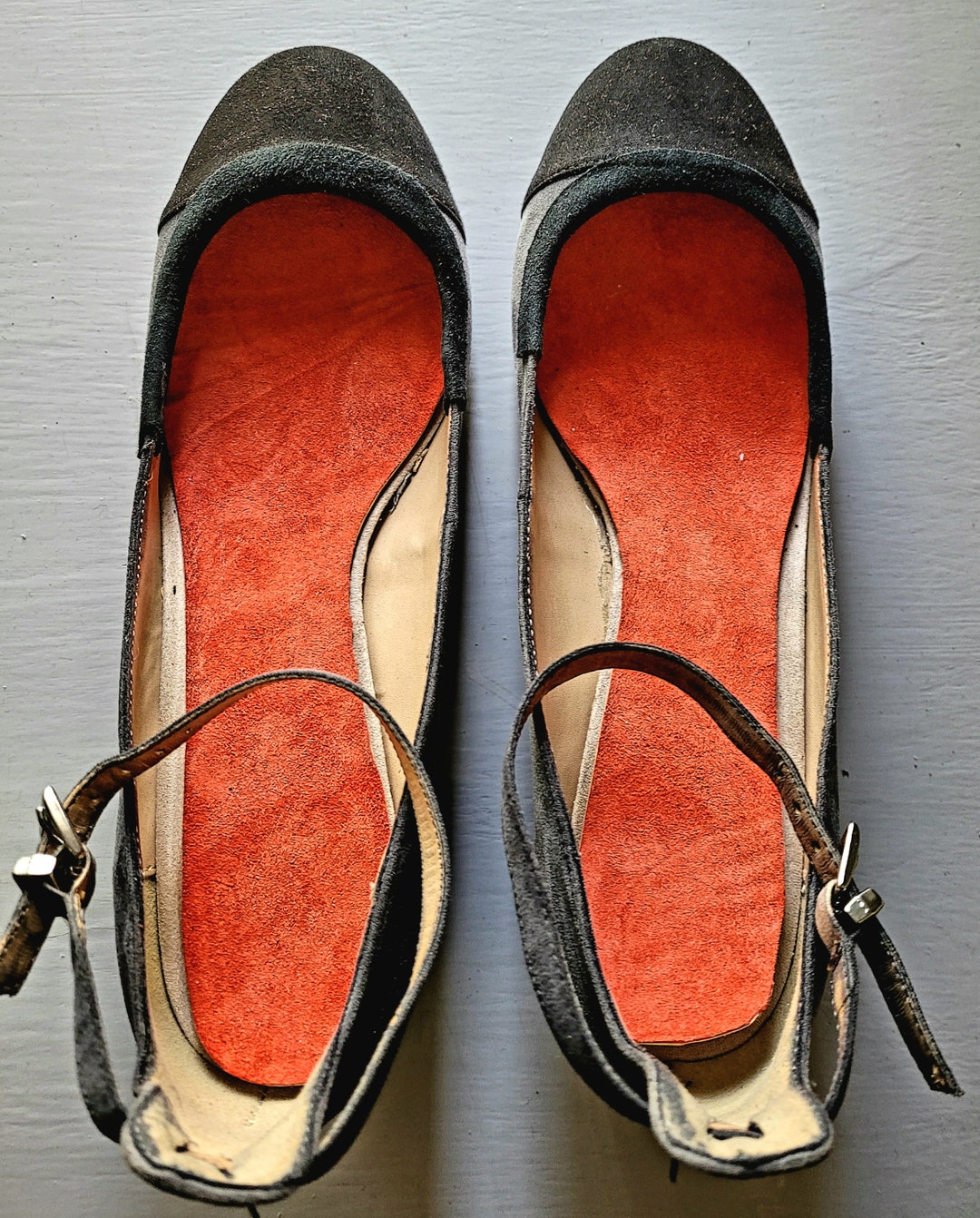 Low Cut Shoes Short Vamps Outdoor Soles Toe Cleavage Ankle Ribbons - Etsy