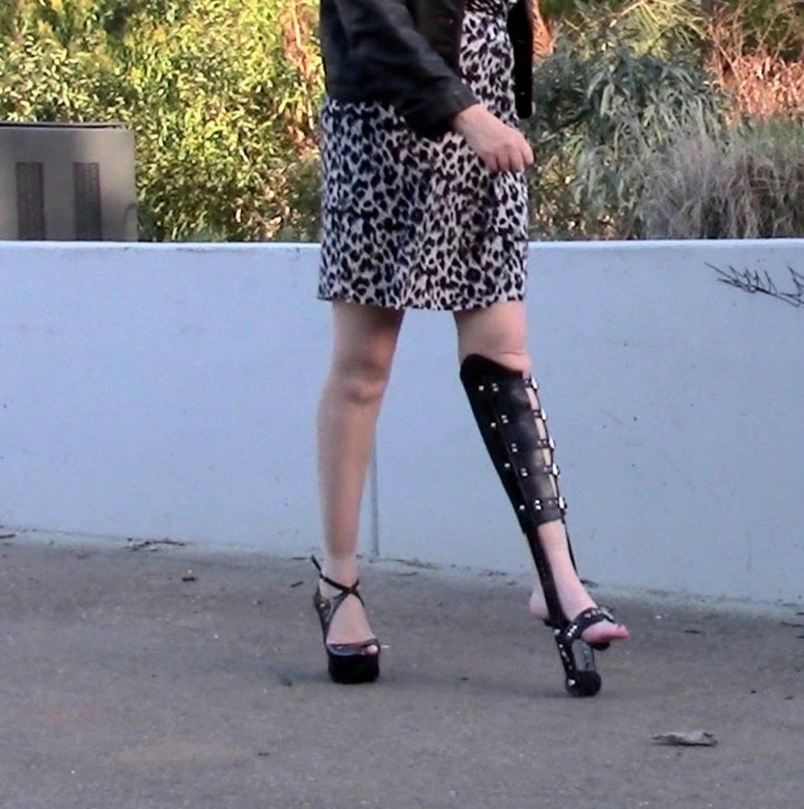 Fetish Legwear Short Leg Splint Ankle Strap Heels - Etsy