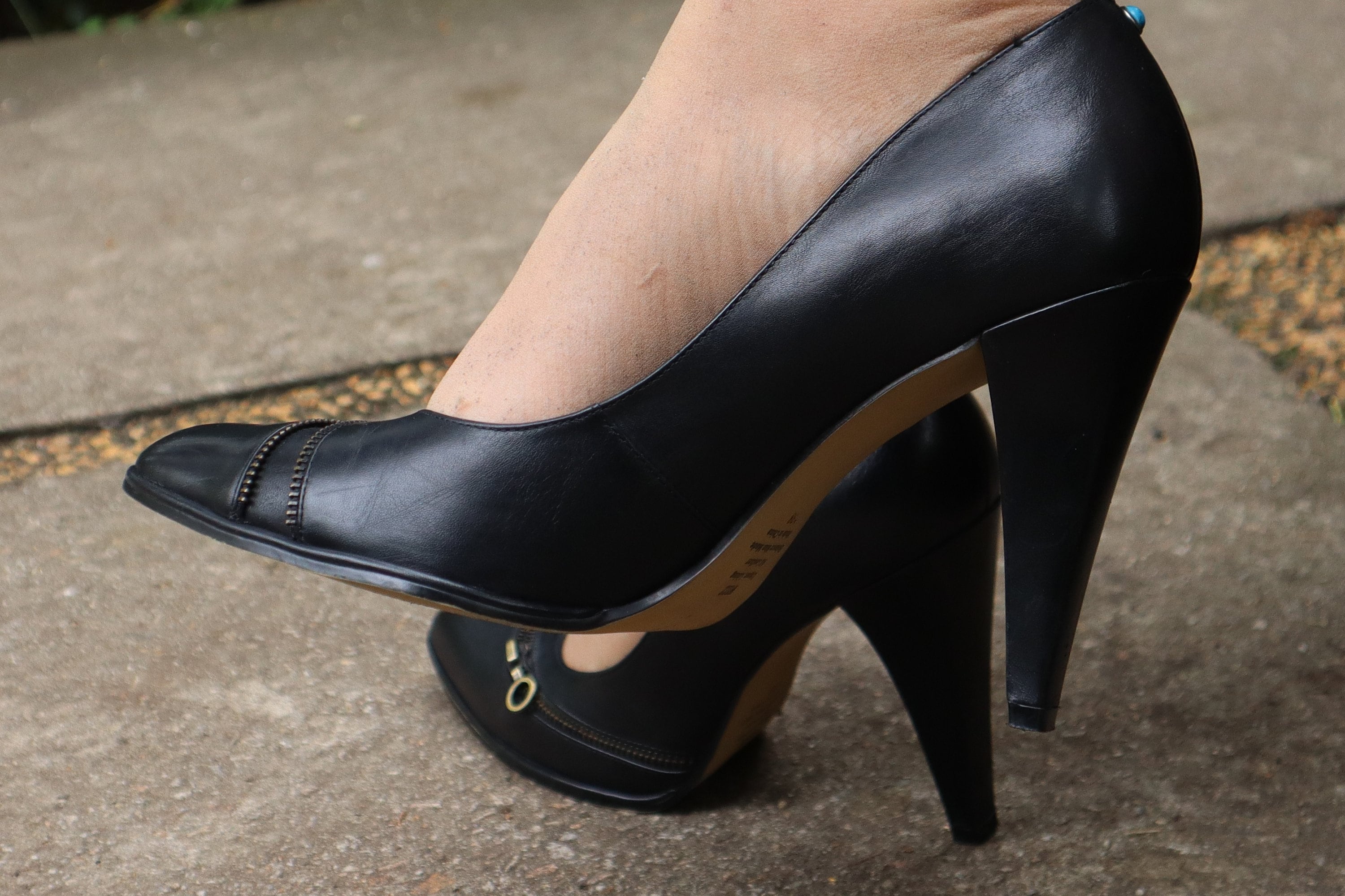 Delightfully Restored Classic Pumps, Embossed Shoes, Pumps for Her ...