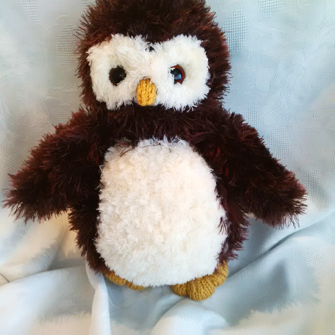 Oakley the Owl Pdf Knitting Pattern Download - Knitted Flat - Written ...