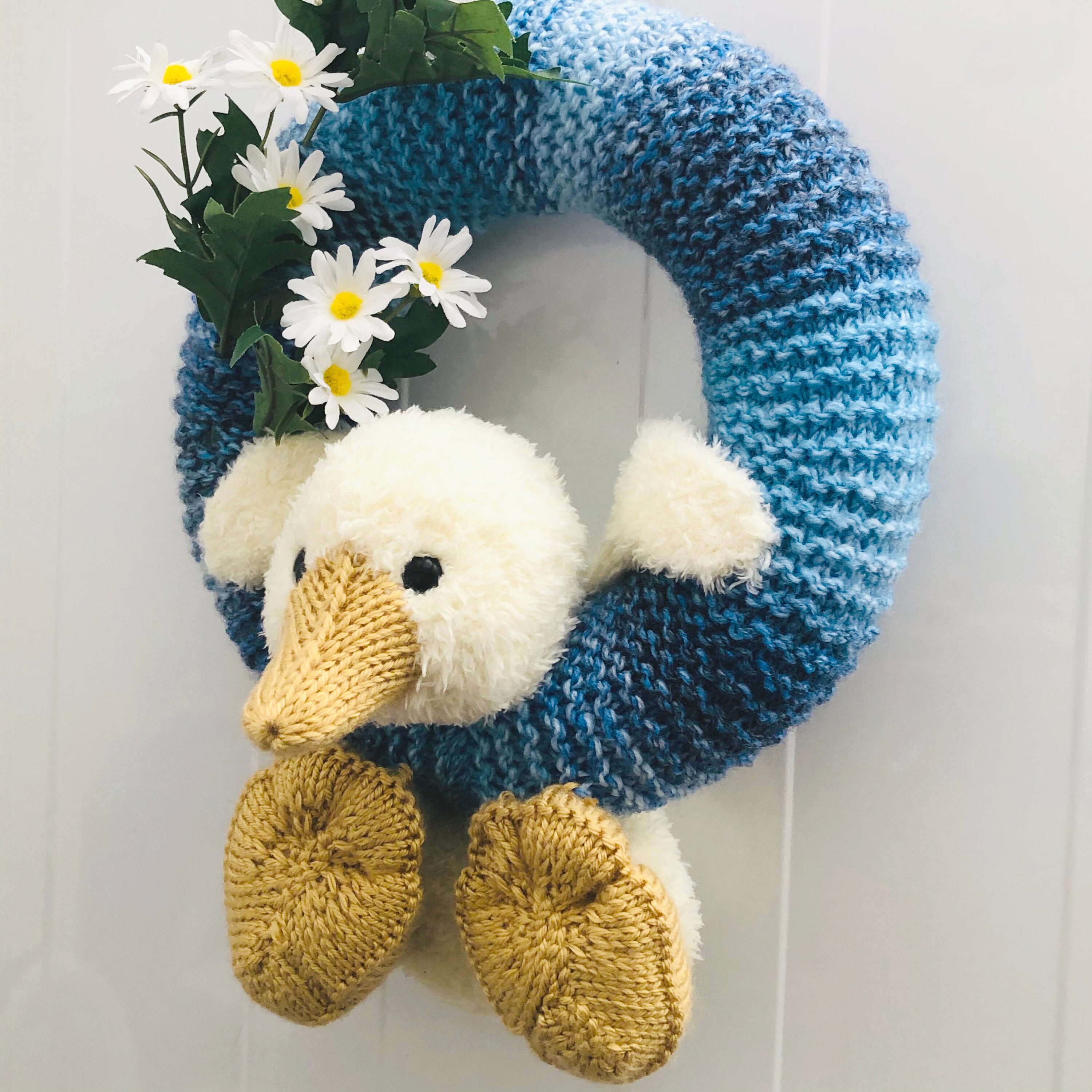 Easter or Springtime Wreaths Pdf Knitting Pattern Download - Knitted ...