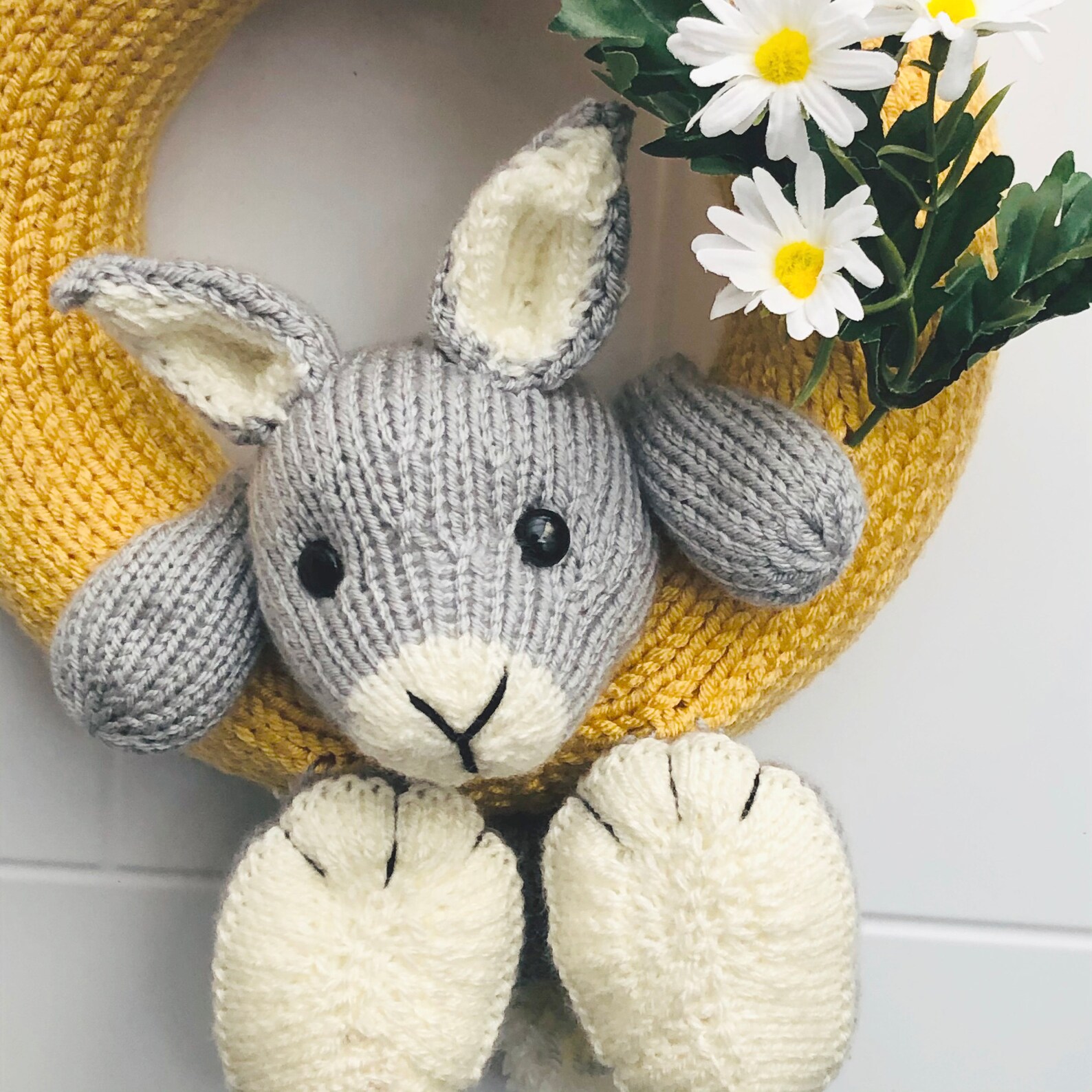 Easter or Springtime Wreaths Pdf Knitting Pattern Download - Knitted ...