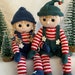 Ginger and Snap Elves Pdf Knitting Pattern Download - Knitted Flat ...