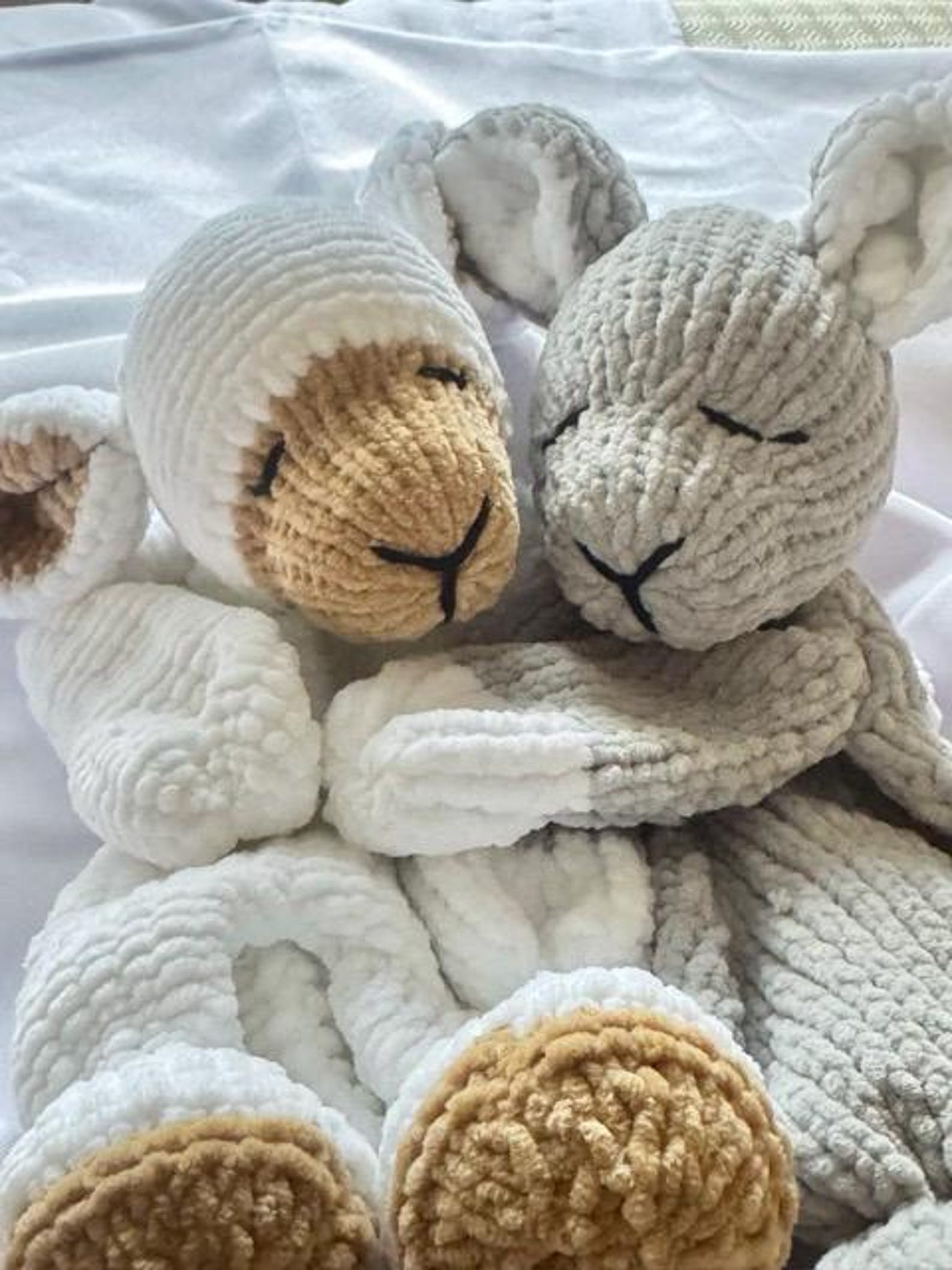 Love a Duck, Lamb and Bunny Comforter PDF Knitting Pattern Download ...