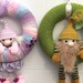 Seasonal Character Wreaths Pdf Knitting Pattern Download - Knitted Flat ...