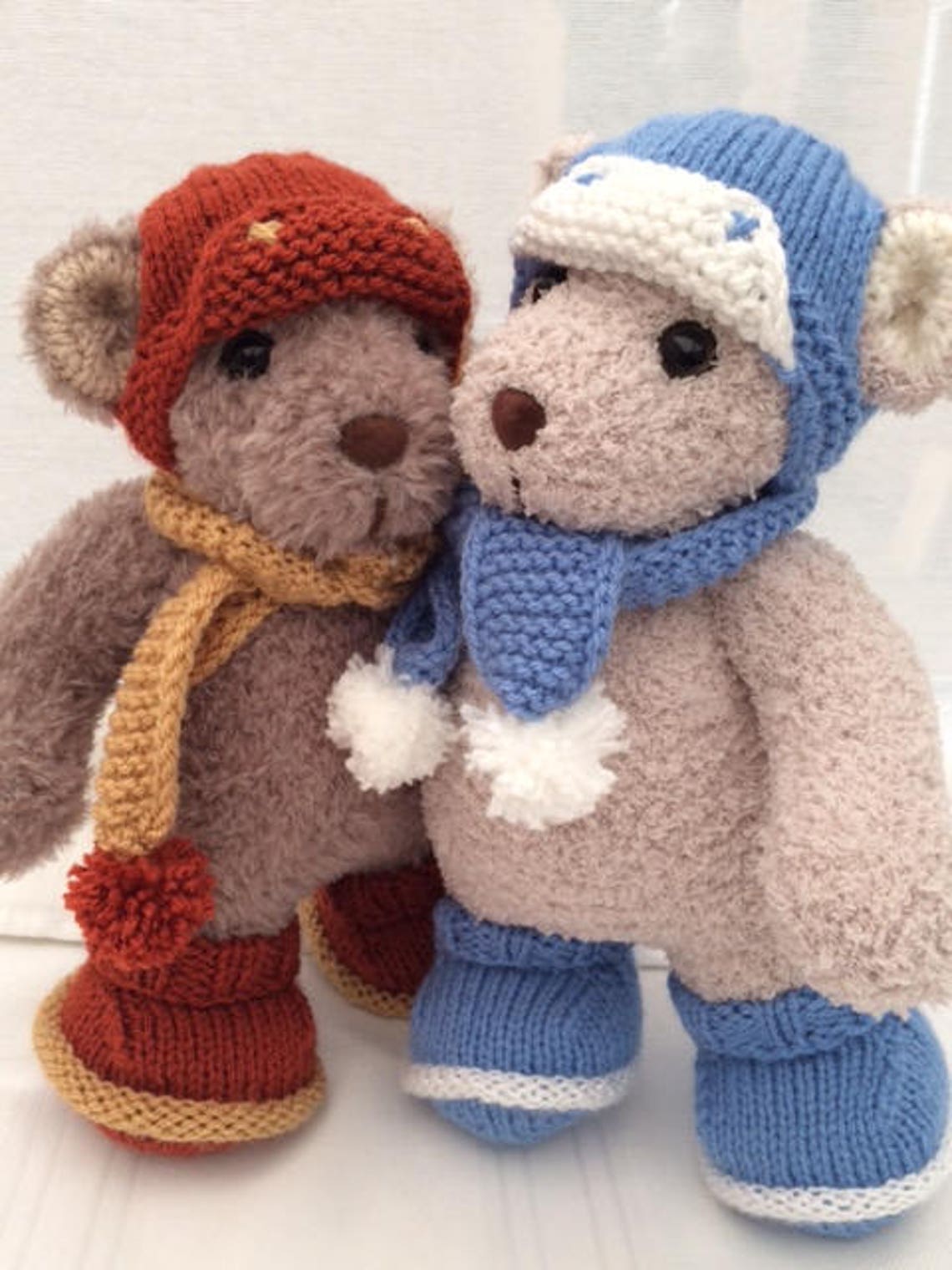 Little Ted the Bear PDF Knitting Pattern Download - Knitted Flat ...