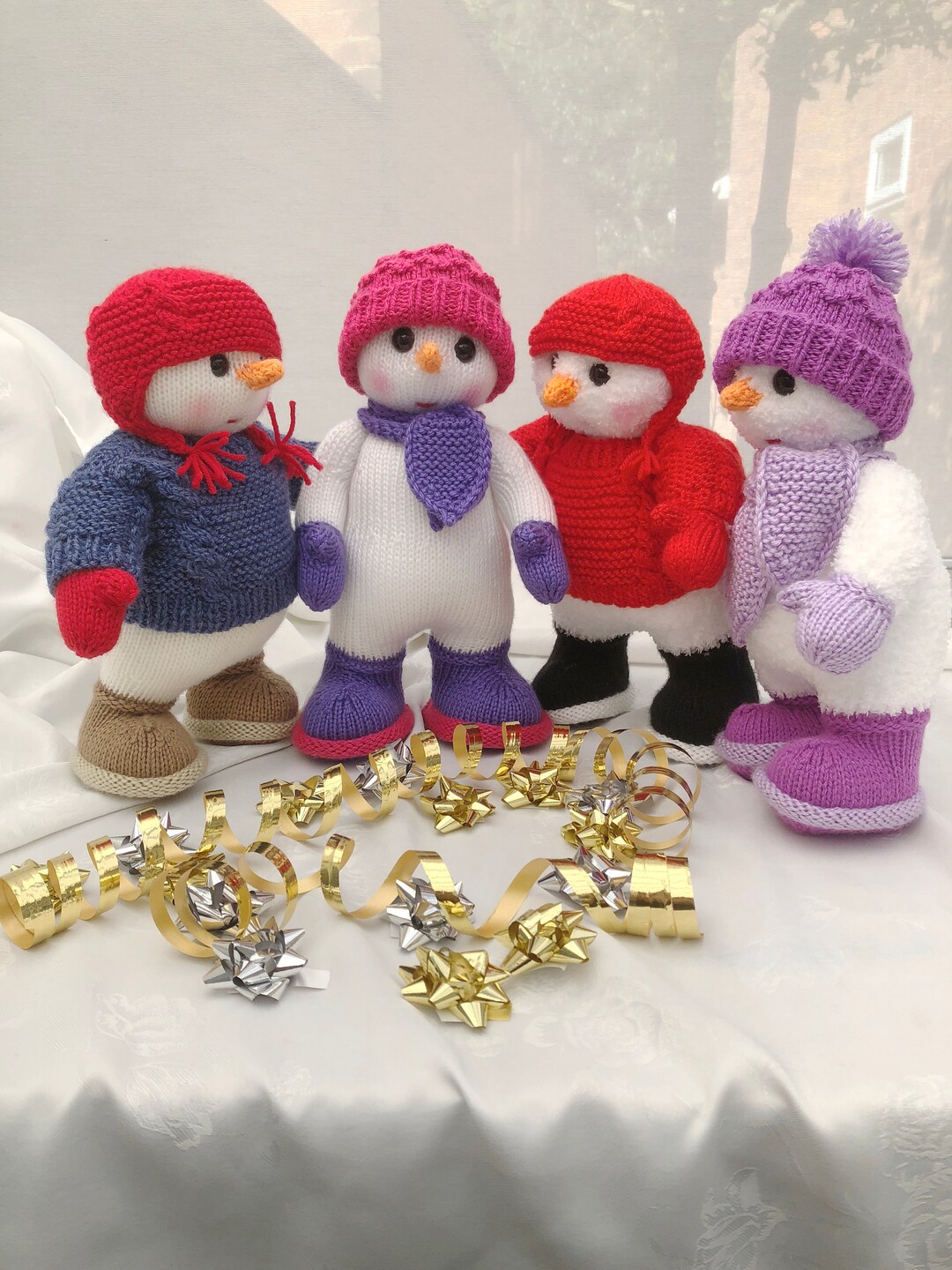 Snuggle the Snowman Pdf Knitting Pattern Download - Knitted Flat ...