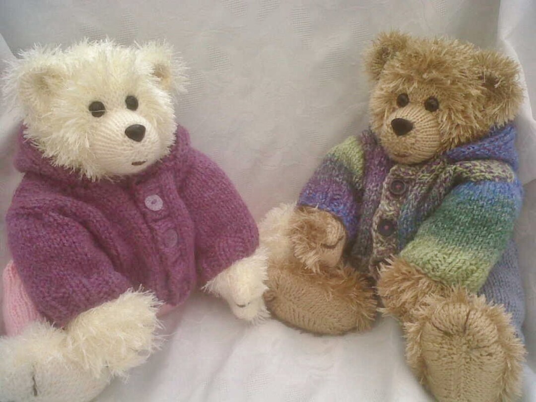 Big Loveable Bear Pdf Knitting Pattern Download - Knitted Flat ...