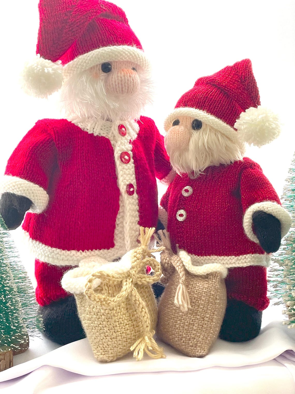 Santa Claus PDF Knitting Pattern Download - Knitted Flat - Written in ...