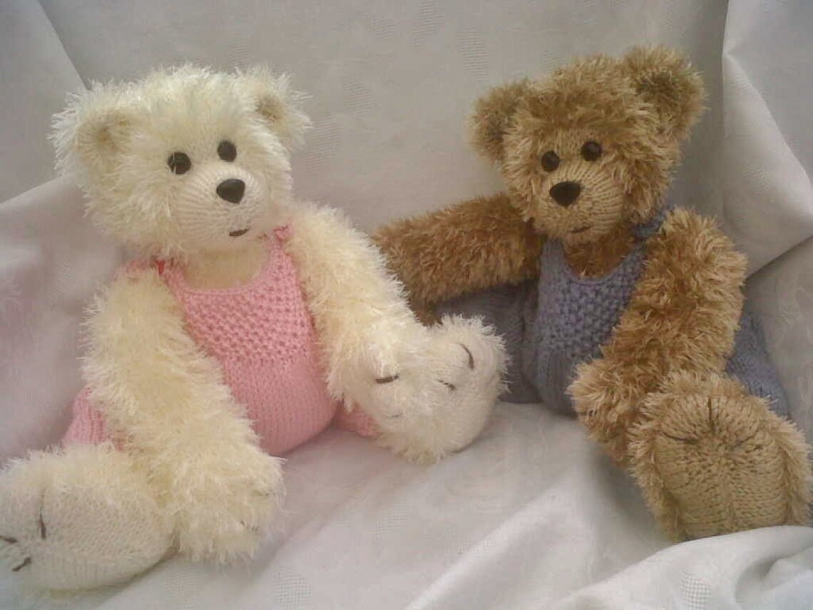 Big Loveable Bear Pdf Knitting Pattern Download - Knitted Flat ...